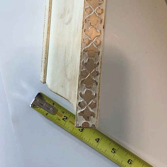 Wall Decor | Two Displays Wall Shelfs In Ivory With Gold Accent | Poshmark